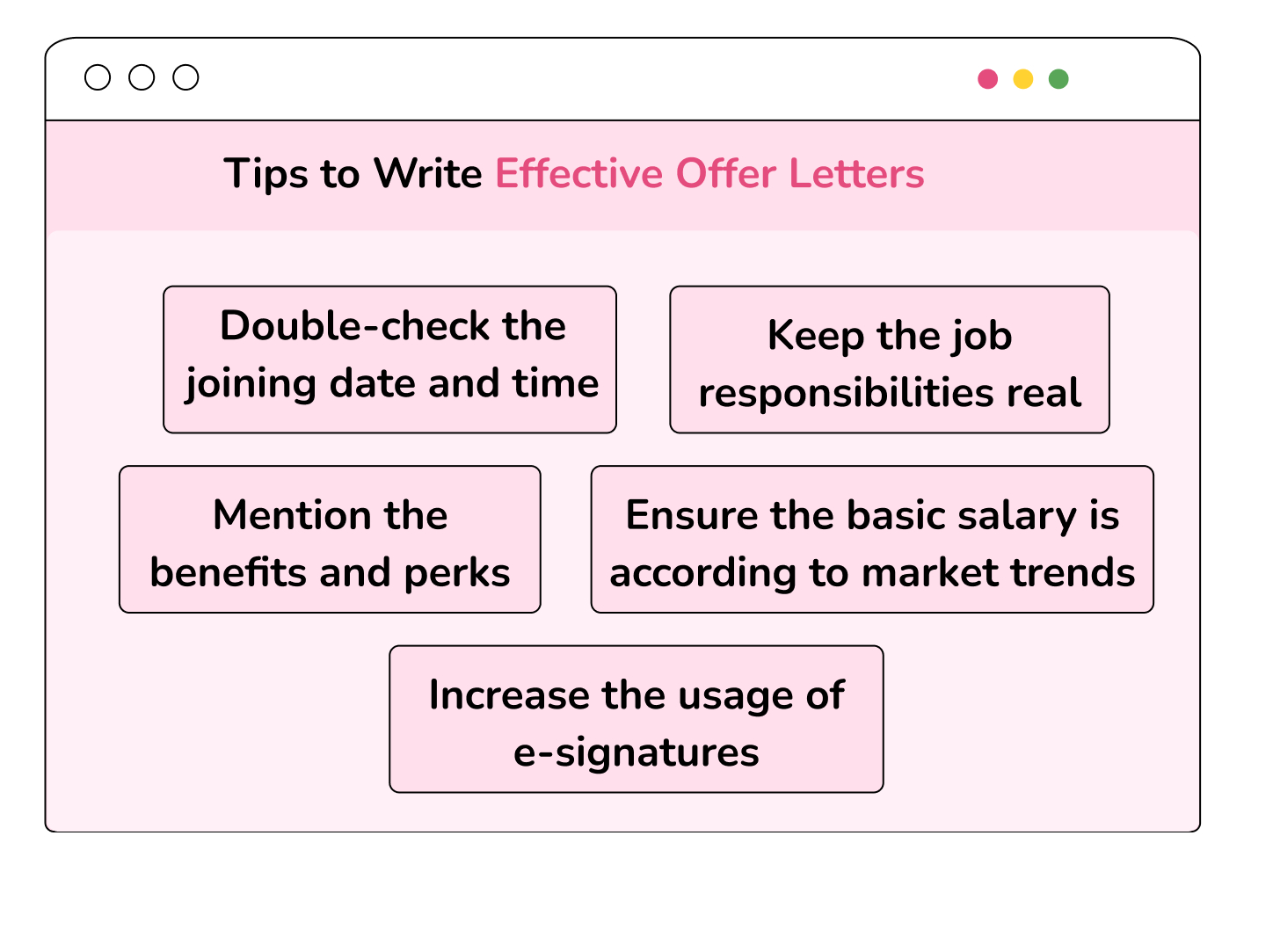 Offer Letter Format : Elements and Free Sample Templates | Keka