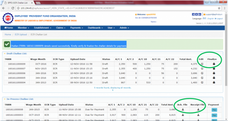 Step by Step process to file ECR (Electronic Challan–Cum–Return) version 2.0 (with Screenshots ...