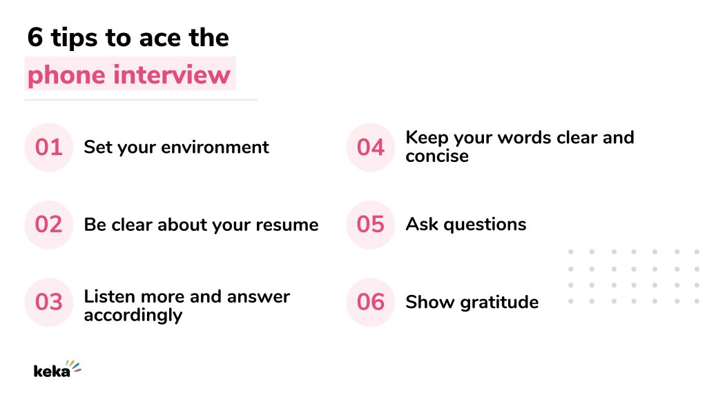 Ace your telephone interview with these 6 tips | Keka