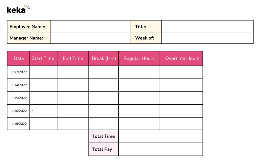 How To Fill Out A Timesheet? Step by Step Guide | Keka