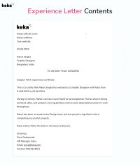 Experience Letter Format + 10 Samples With Tips | Keka